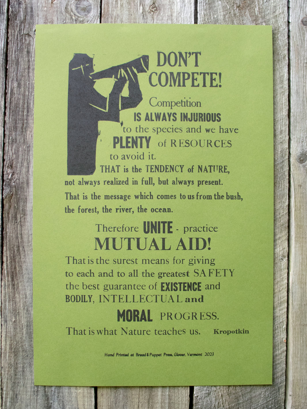 Posters – Page 2 – Bread + Puppet Press