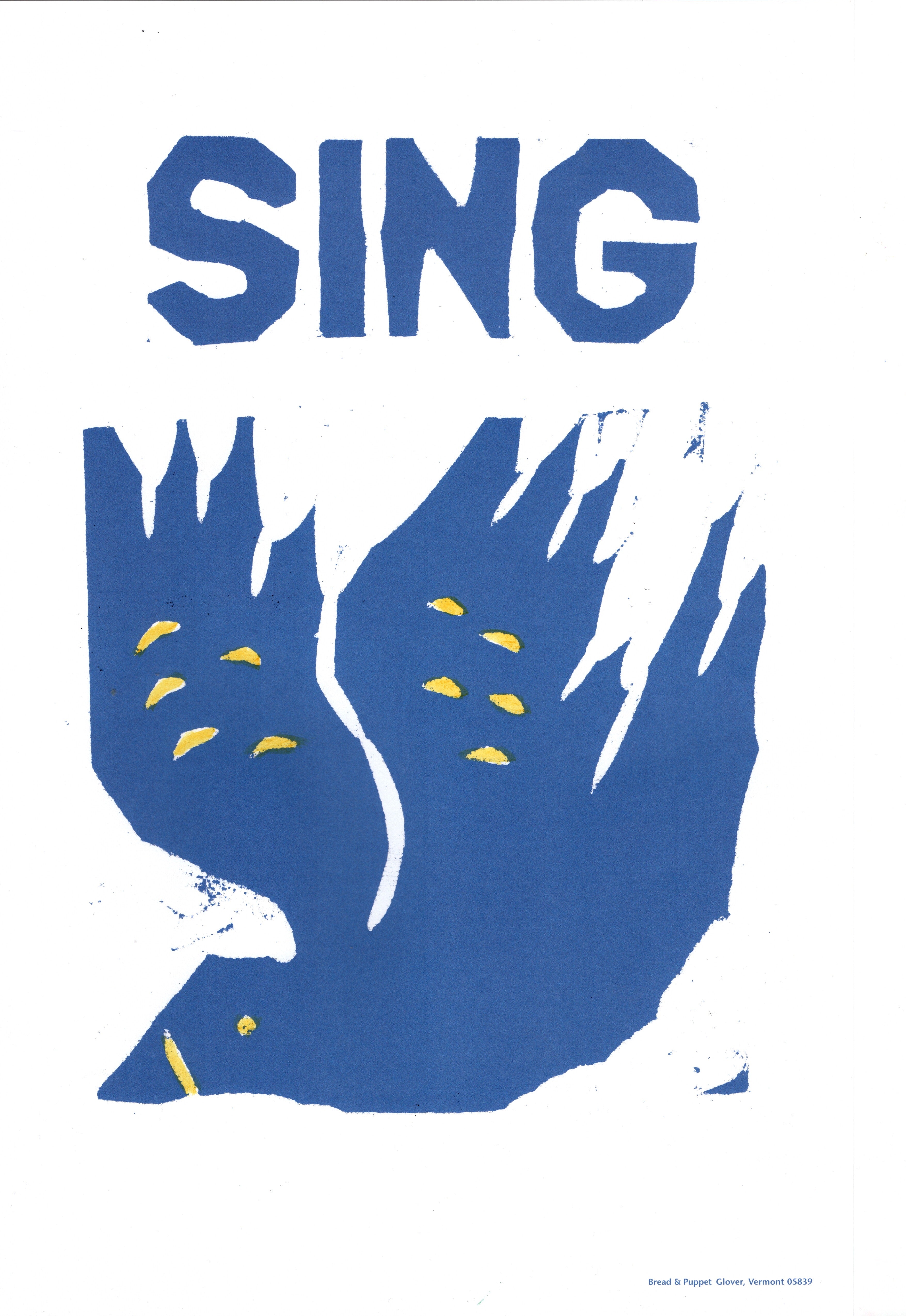 Sing Bluebird – Bread + Puppet Press